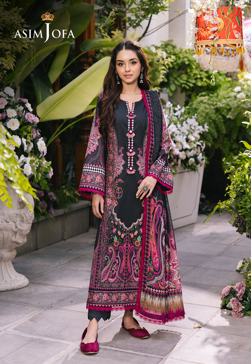 AJGB-05 PRINTED LAWN 3 PCS – Asim Jofa