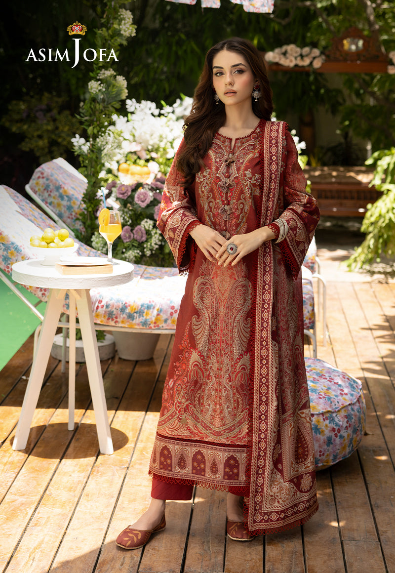 AJGB-16 PRINTED LAWN 3 PCS – Asim Jofa