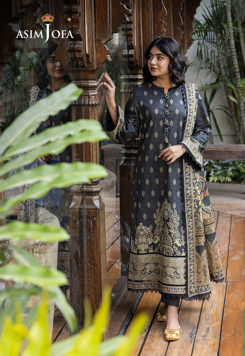 AJGB-20 PRINTED LAWN 3 PCS – Asim Jofa
