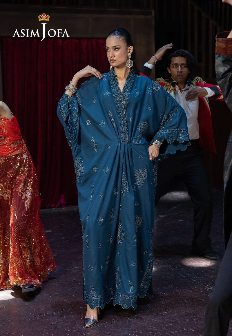 AJFOD-01 EMBROIDERED BOSKI SILK Stitched 1 PC – Asim Jofa