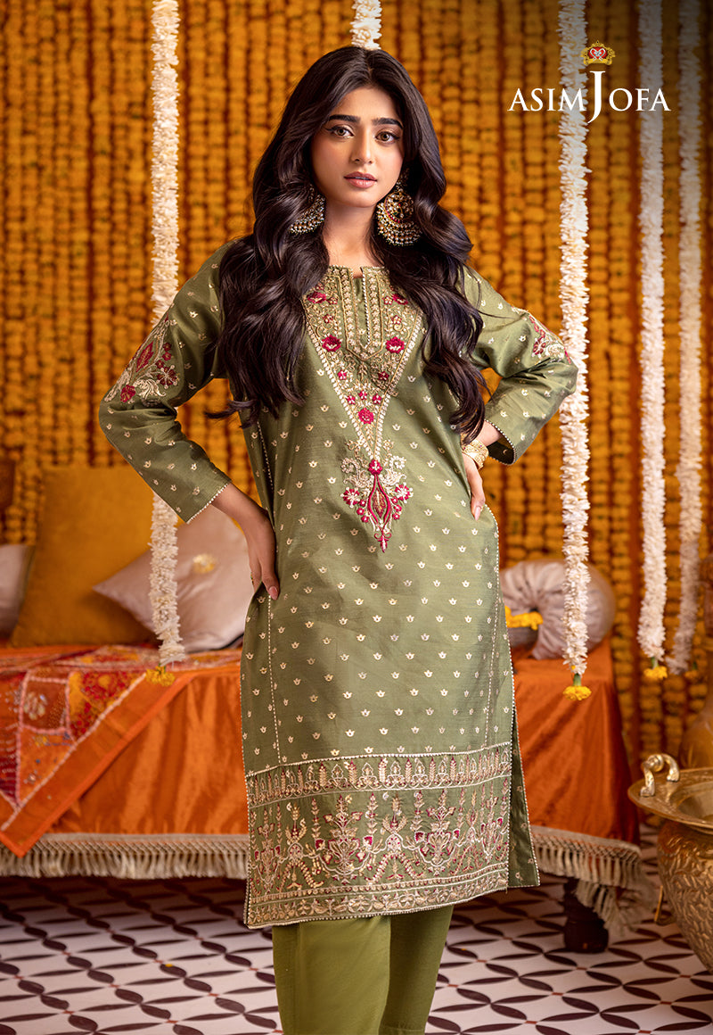 AJTM-17 - 2 PCS PRINTED LUREX JACQUARD 2 PCS – Asim Jofa