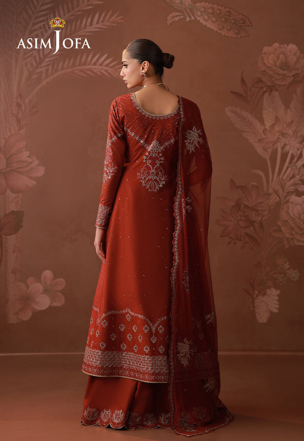 AJULD-02 Embroidered Boski Silk Unstitched 3 Pcs – Asim Jofa