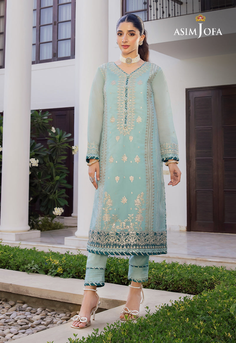 AJZS-26 EMBROIDERED CHANDERI COTTON 1 PC – Asim Jofa