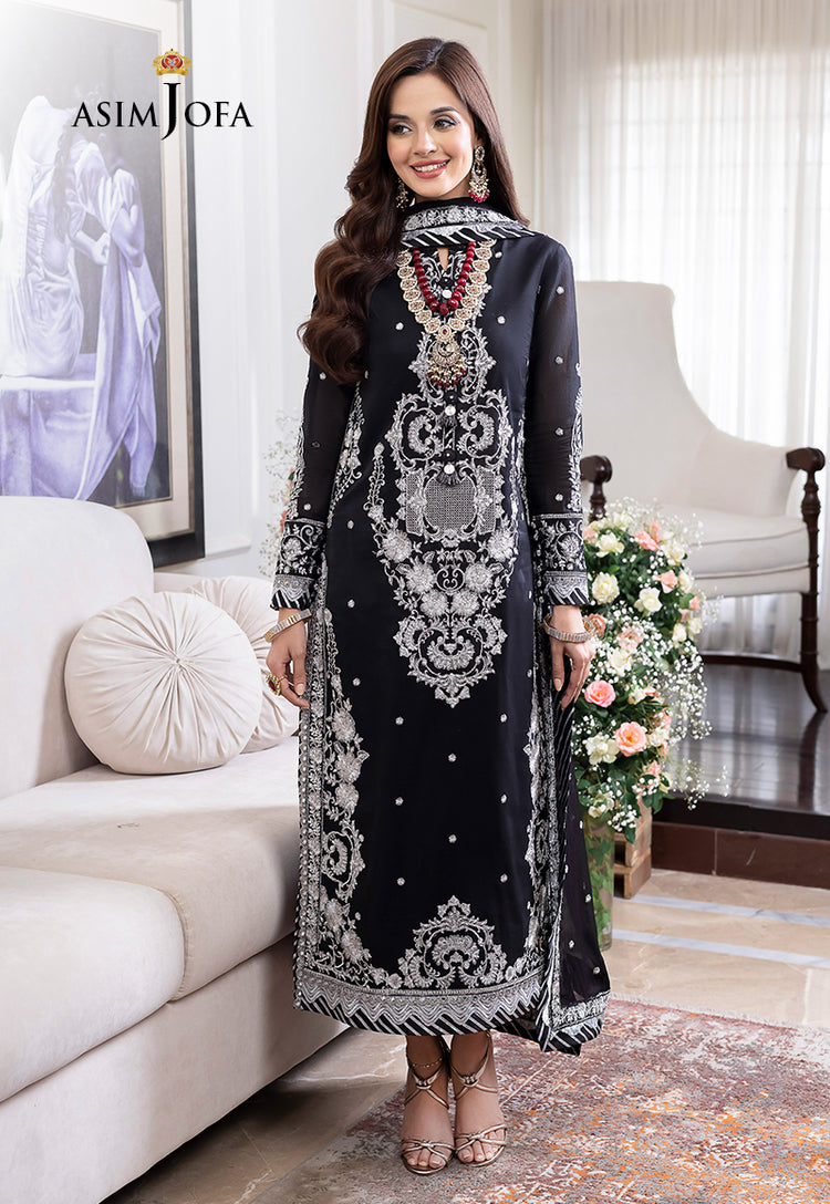 AJJM-01 EMBROIDERED PAPER COTTON 3 PCS – Asim Jofa
