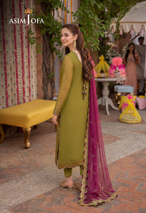 AJMJ-16 EMBROIDERED CHIFFON 3 PCS – Asim Jofa