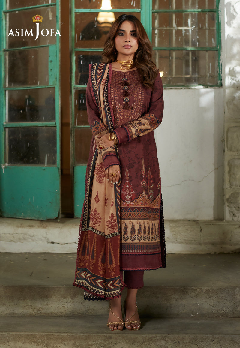 AJSD-17 PRINTED STITCHED 2 PCS – Asim Jofa