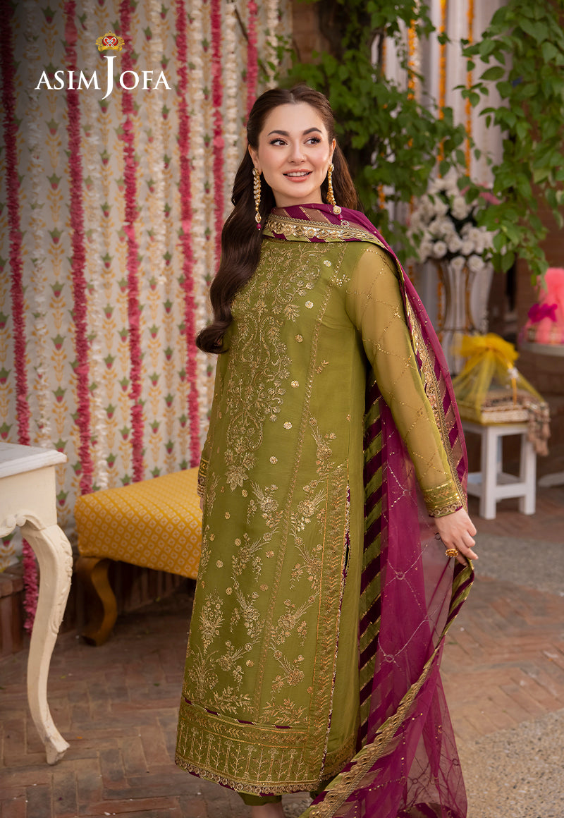 AJMJ-16 EMBROIDERED CHIFFON 3 PCS – Asim Jofa