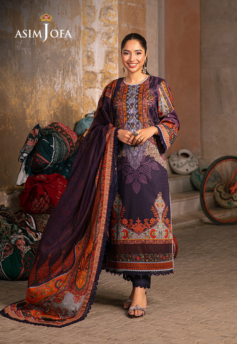 AJARD-12 EMBROIDERED JACQUARD 3 PCS – Asim Jofa