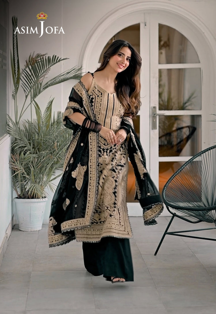 AJCE-06 EMBROIDERED CHIFFON 3 PCS – Asim Jofa