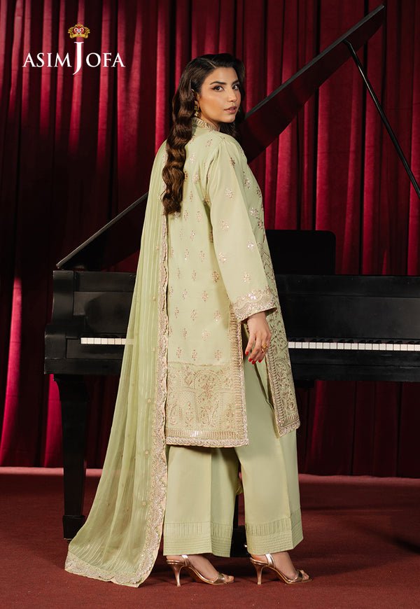 AJPF-22 EMBROIDERED BOSKI SILK 3 PCS – Asim Jofa