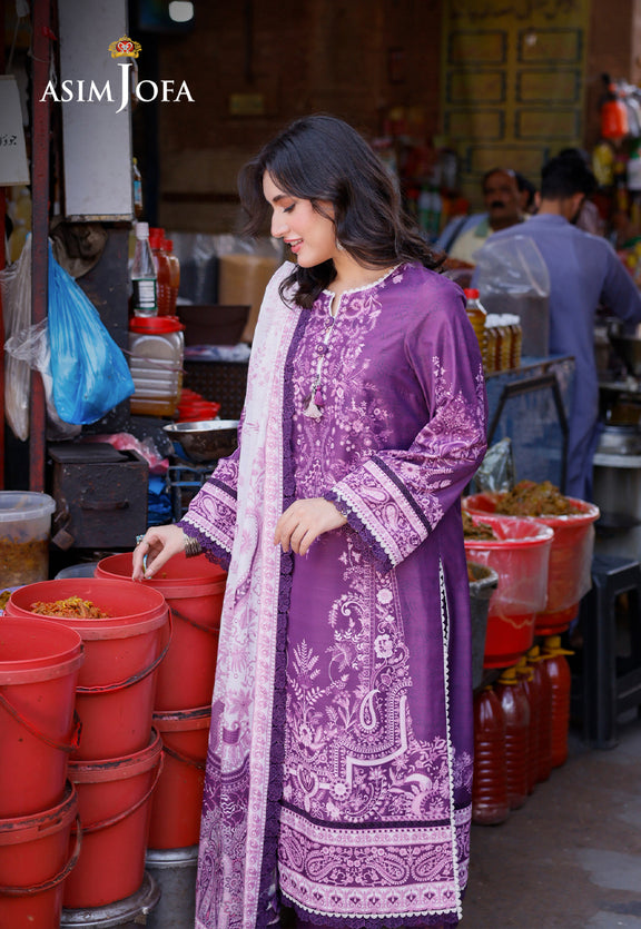 AJPL-20 PRINTED ARABIC LAWN 3 PCS – Asim Jofa