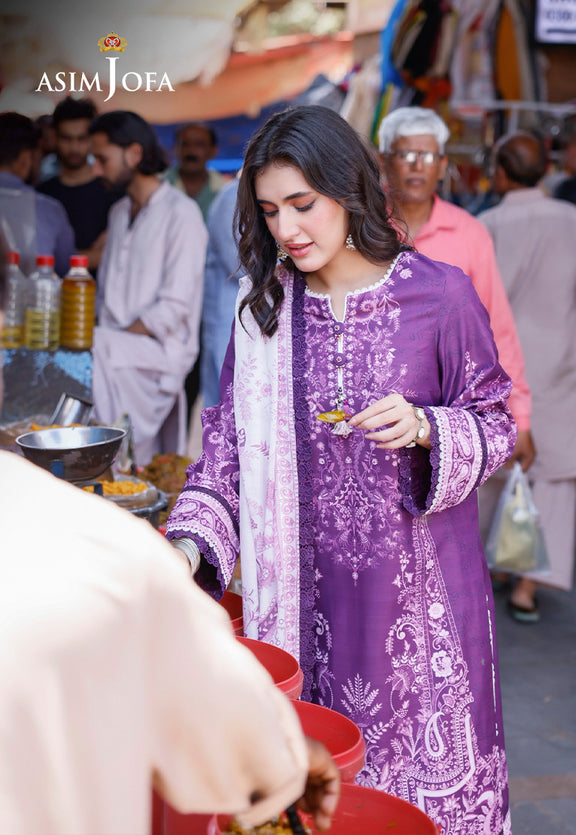 AJPL-20 PRINTED ARABIC LAWN 3 PCS – Asim Jofa