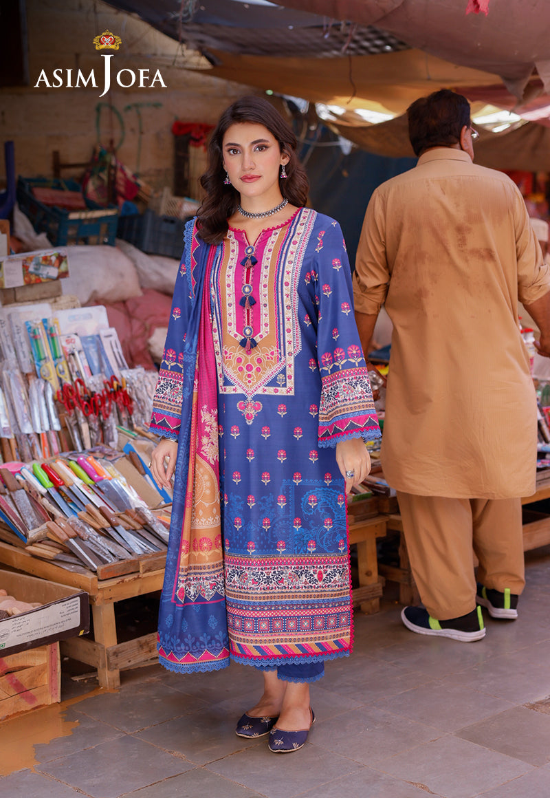 AJPLD-12 PRINTED ARABIC LAWN 3 PCS – Asim Jofa