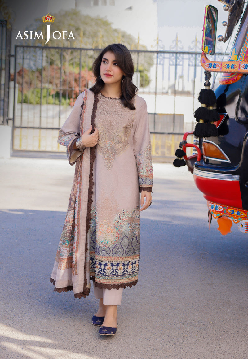 AJPL-16 PRINTED ARABIC LAWN 3 PCS – Asim Jofa