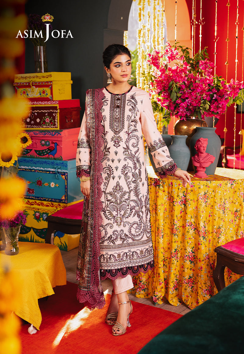 AJRA-29 EMBROIDERED JACQUARD 3 PCS – Asim Jofa