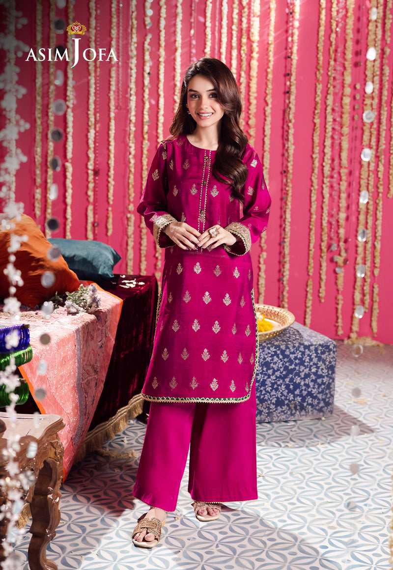 AJFP-07 STITCHING PATTERN ZARI JACQUARD 2PC – Asim Jofa