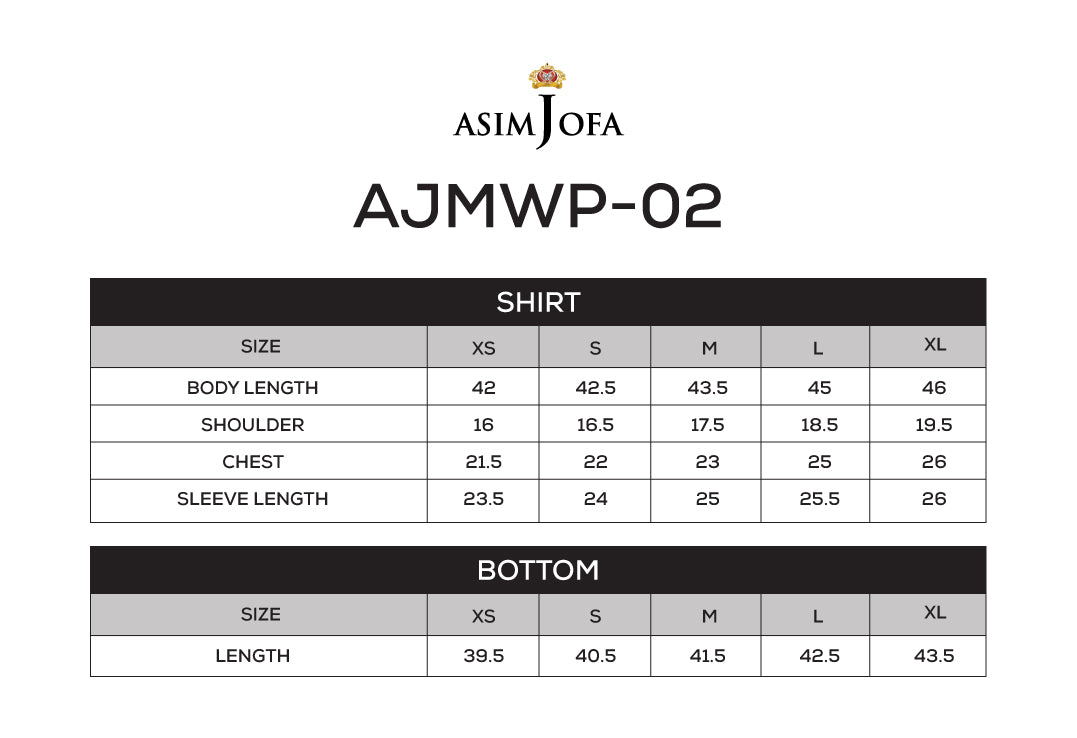 AJMWP-02 STITCHED 2PC – Asim Jofa