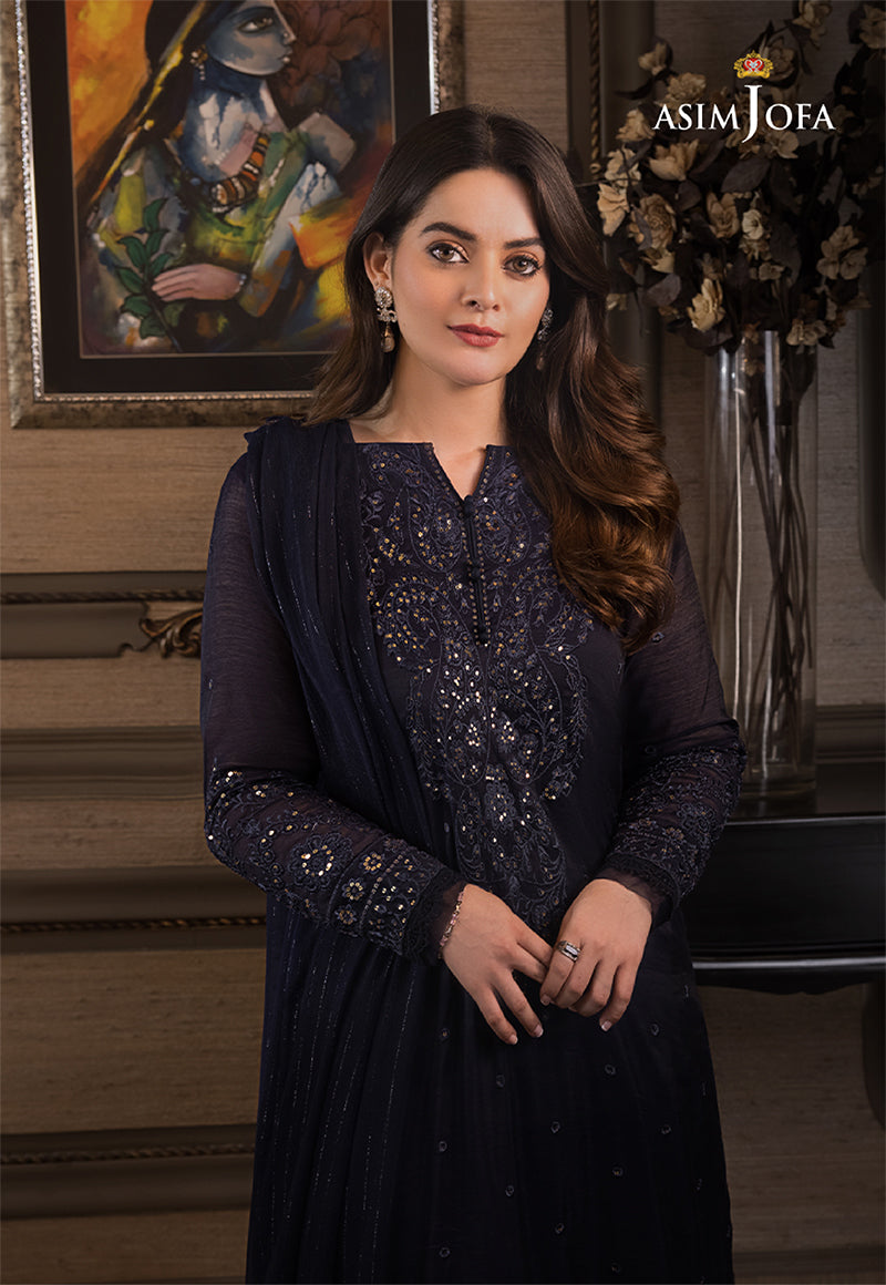 AJIM-04 EMBROIDERED COTTON 3 PCS – Asim Jofa