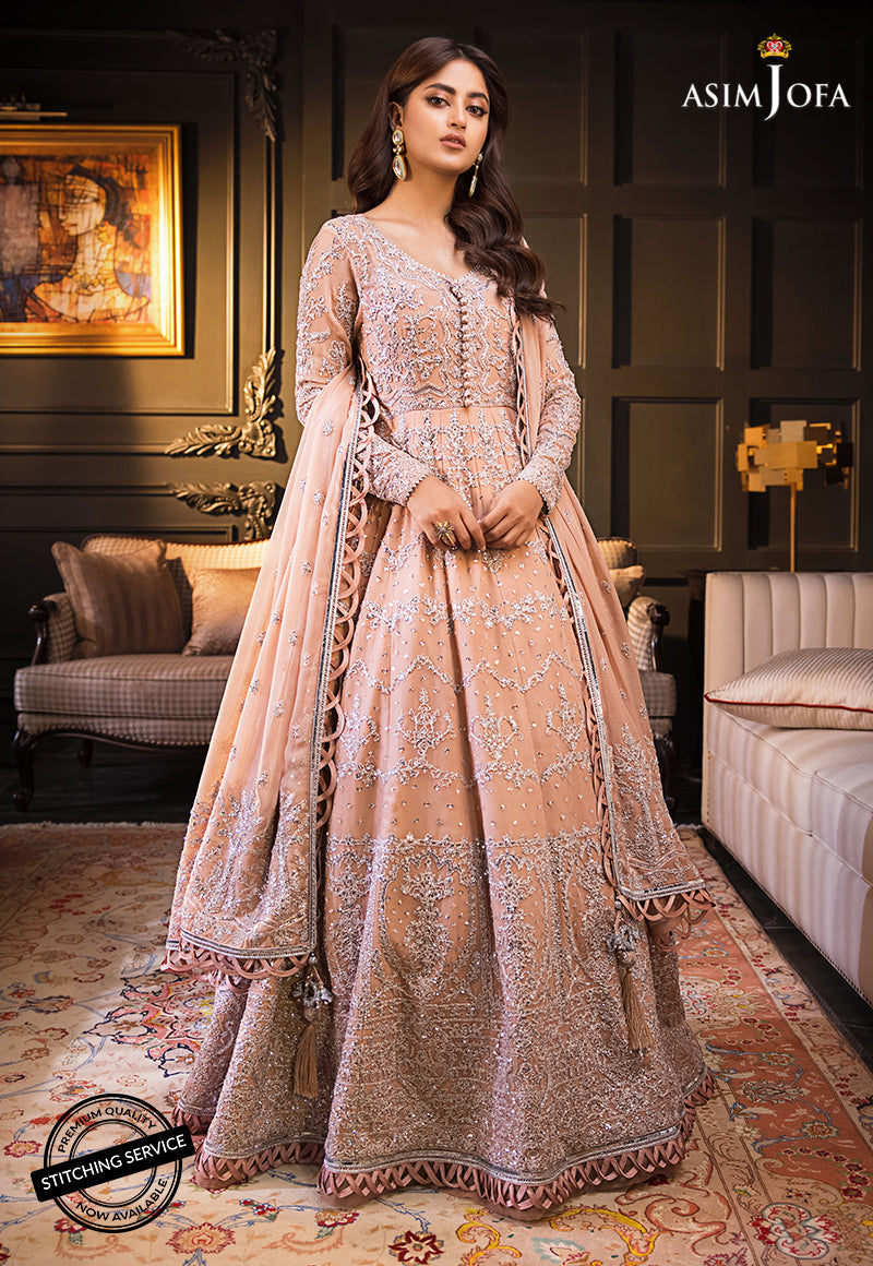 AJSE-06 EMBROIDERED CHIFFON 3 PCS – Asim Jofa