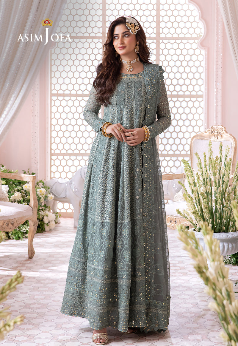AJCC-07 DESIGNERS STITCHED EMBROIDERED CHIFFON 3 PCS – Asim Jofa
