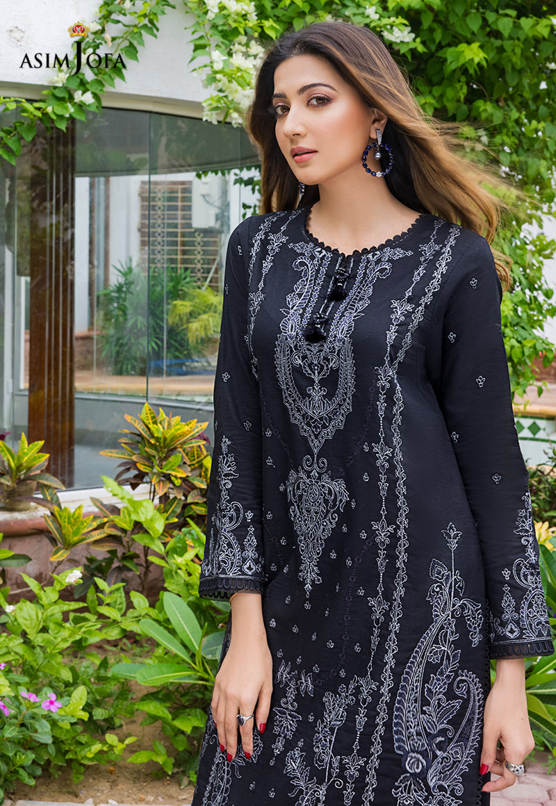 AJAE-01 EMBROIDERED CAMBRIC 3 PCS – Asim Jofa
