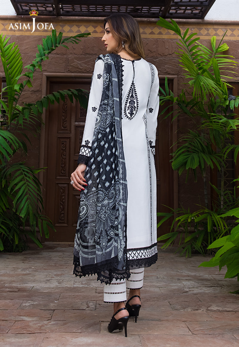 AJAE-07 EMBROIDERED CAMBRIC 3 PCS – Asim Jofa