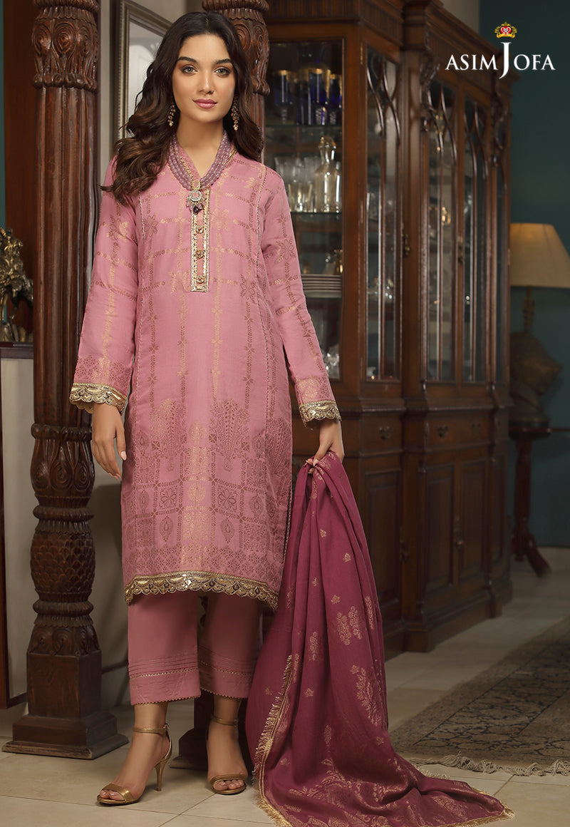 AJJD-09 EMBROIDERED JACQUARD 3 PCS – Asim Jofa