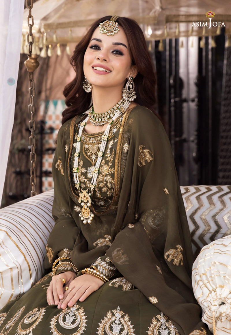 AJM-03 EMBROIDERED ORGANZA 3 PCS – Asim Jofa
