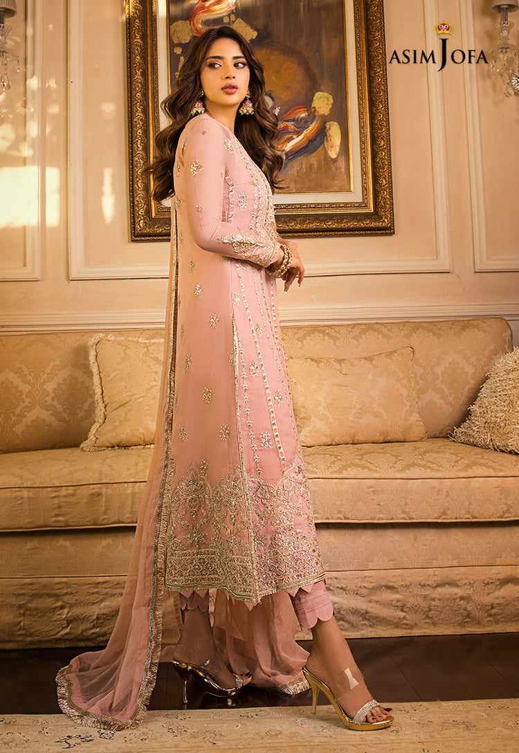 AJSM-21 EMBROIDERED CHIFFON 3 PCS – Asim Jofa