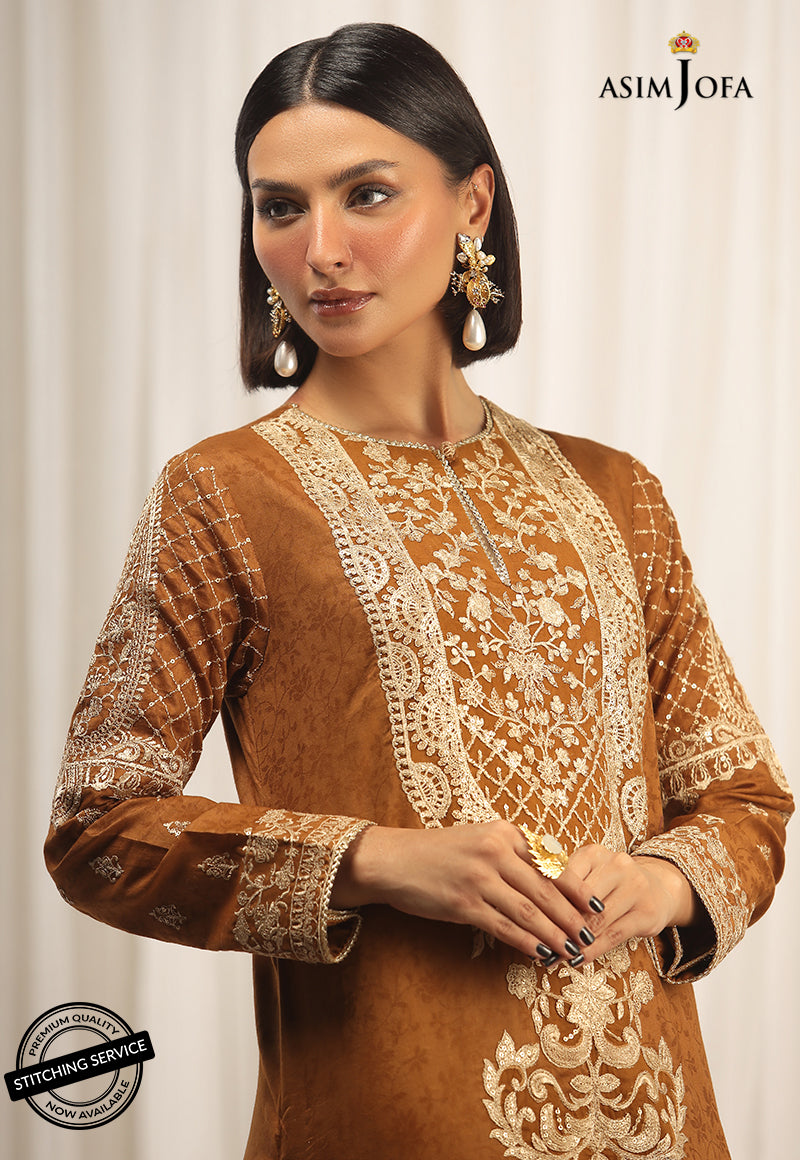 AJWE-20 EMBROIDERED SELF-JACQUARD 2 PCS – Asim Jofa